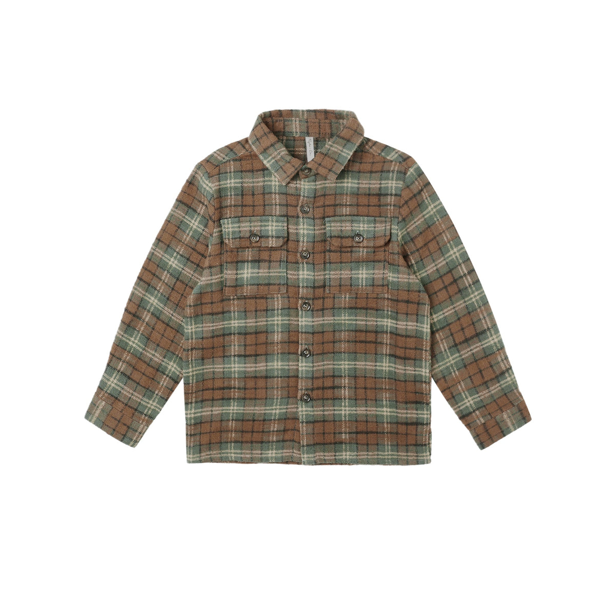 Rylee + Cru Pocketed Flannel Shirt - Holiday Plaid ...